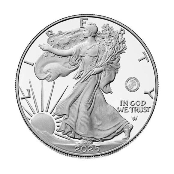 Other | 25th Anniversary Marine Corps American Eagle One Ounce Silver ...